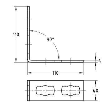 MÜPRO | MPR-Mounting angles 90° type S+ 2+2