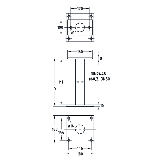 MÜPRO | Mounting bases for flat roof installation