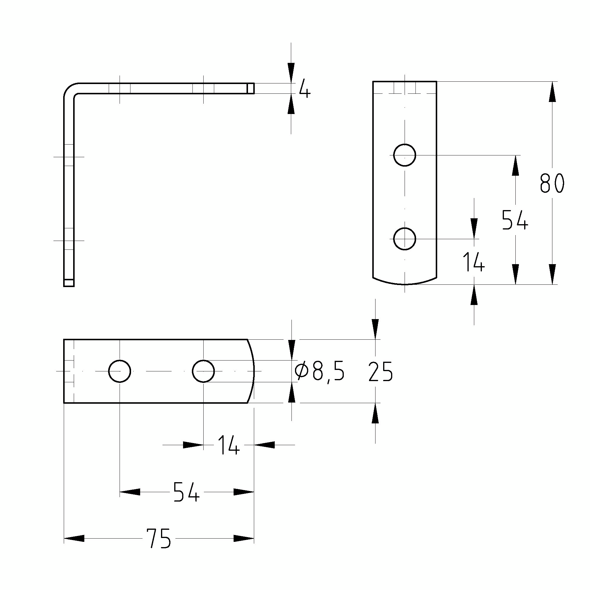 MÜPRO | MPC-Mounting angles 90° | V4A | 27/18, 28/30